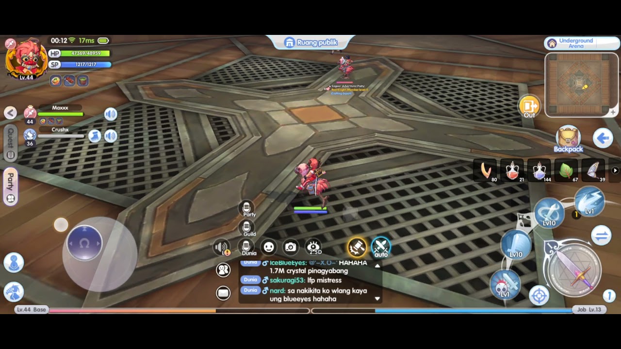 Knight crti Ragnarok X solo room arena pvp bikin pecah !! # ...