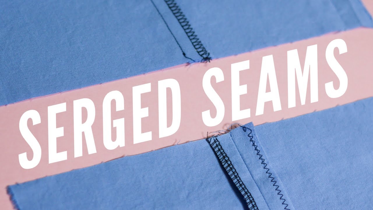 How to Sew a Serged Seam Finish | Paige Handmade - YouTube