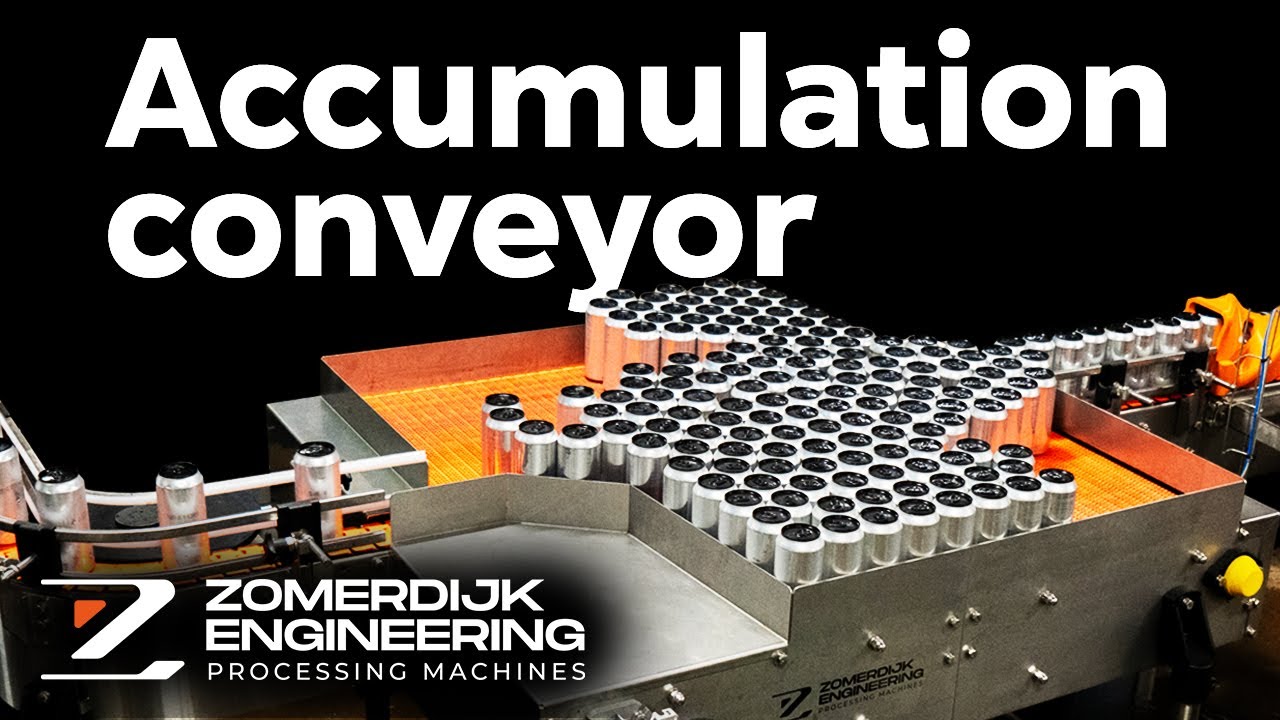 Accumulation Conveyor by Zomerdijk Engineering - YouTube