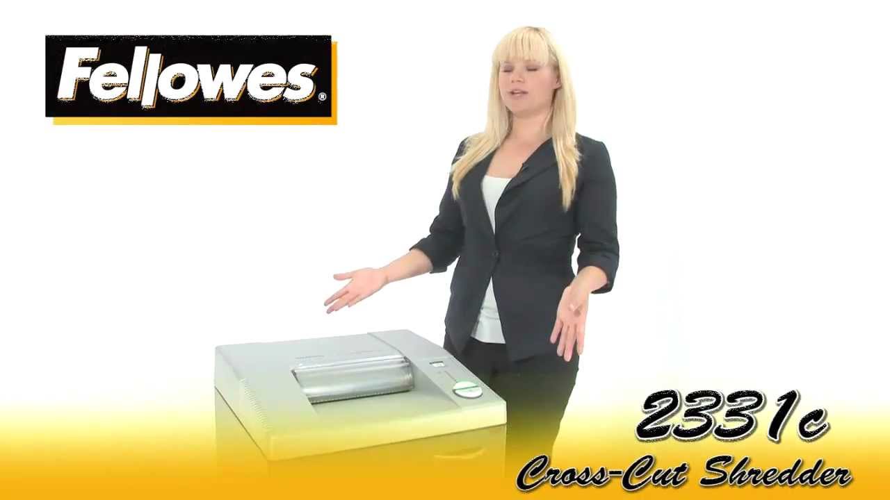 Fellowes 2331C Cross-Cut Shredder - YouTube