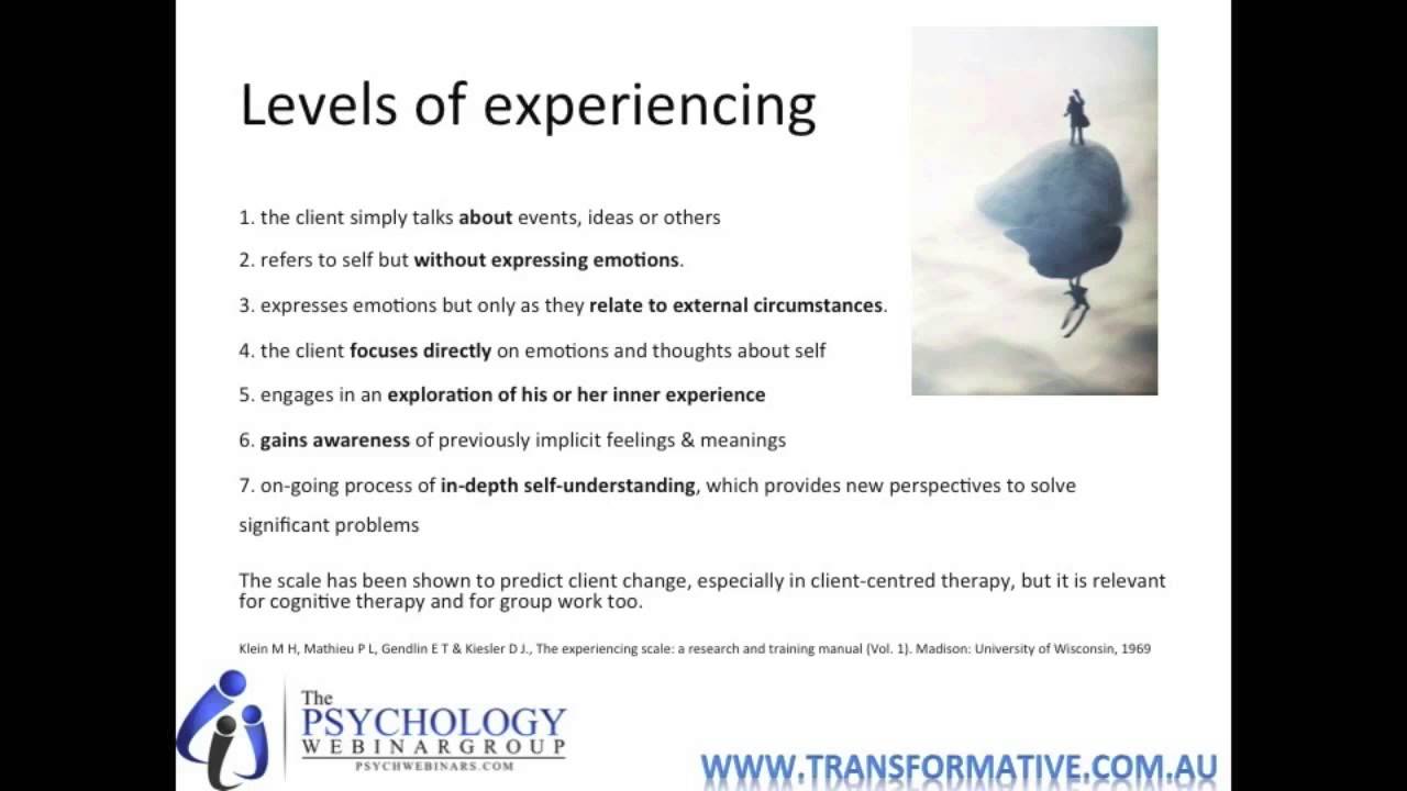 3 Leona Dawson The Experiencing Scale - YouTube