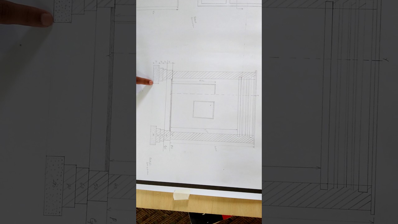 How to Draw Plan, Elevation and Sectional Elevation Part 1 - YouTube