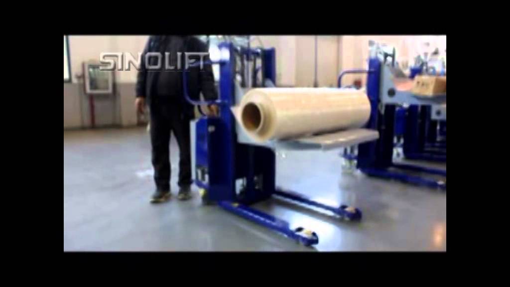 Sinolift CTD1000-M700 electric reel stacking machine - YouTube