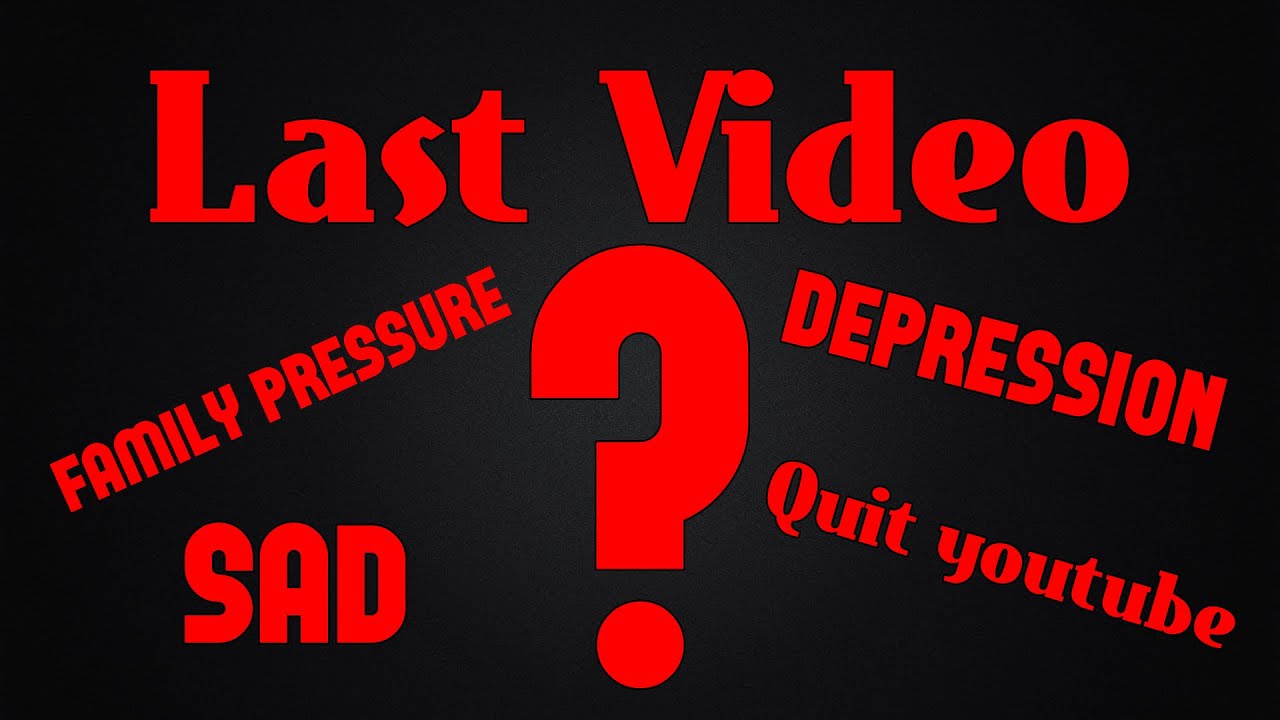 Last video of this channel. | Leaving YouTube for real | - YouTube