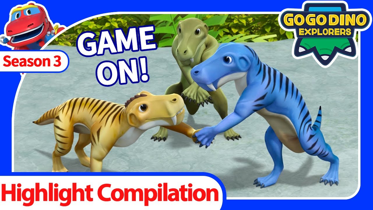 [GOGODINO Dinosaur Adventure] Compilation | EP22-24 | Dinosaurs for ...