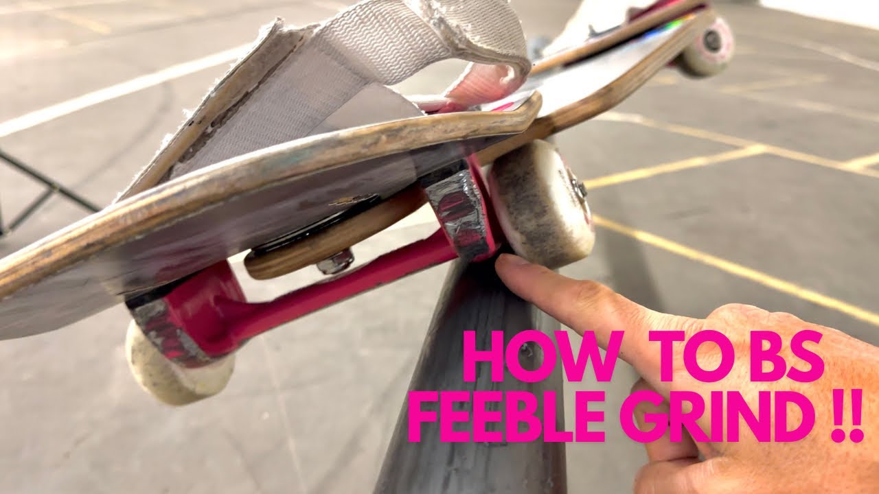 How to BS feeble grind on your Streetboard !! - YouTube
