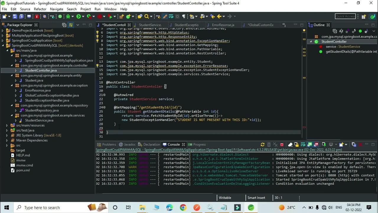 Create global exception in spring boot #java #springboot #coding #programming - YouTube