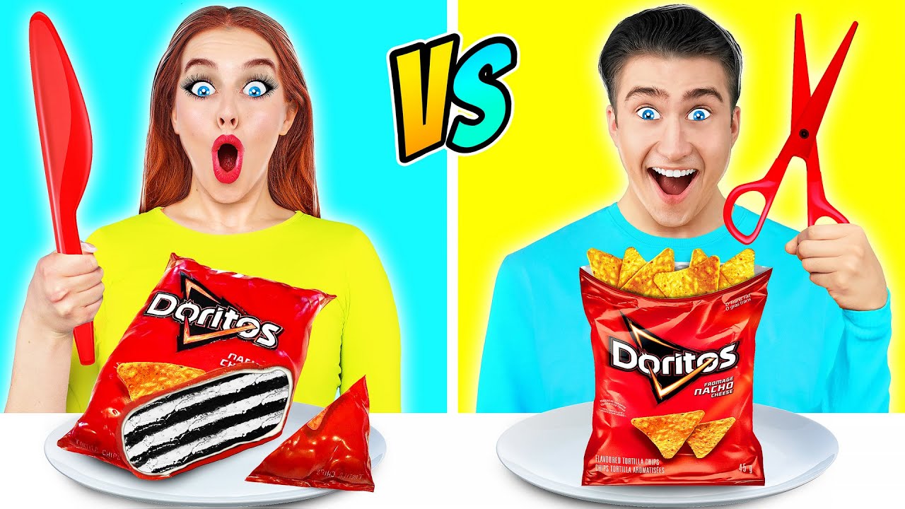 CAKE VS REAL FOOD CHALLENGE | Eating Only Cakes Look Like Everyday ...