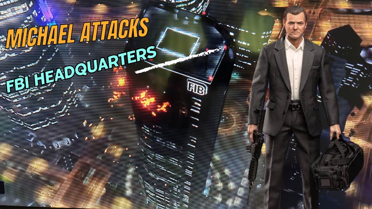 Michael attacks FBI headquarters with bombs😱 | GTA5 | - YouTube