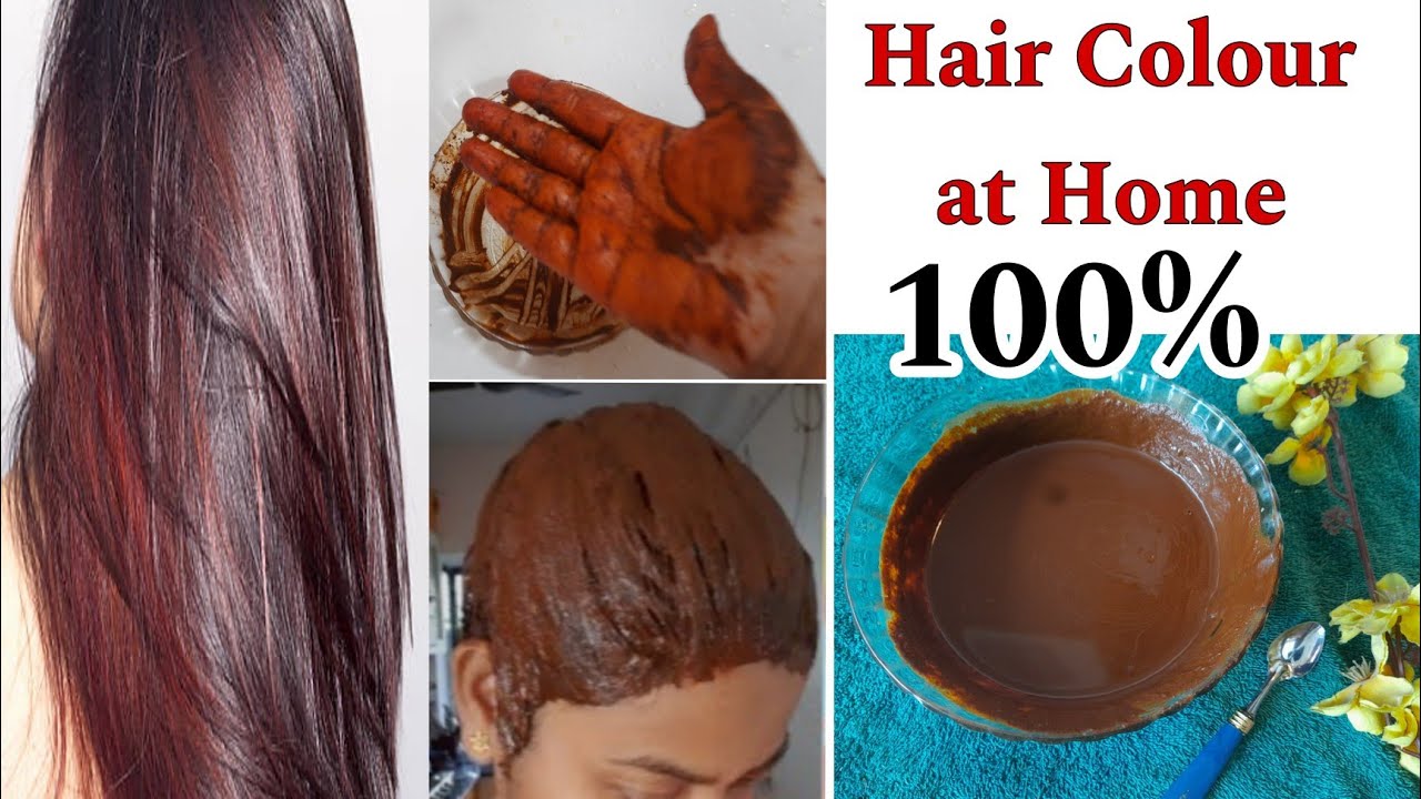 চুলে ব্রাউন কালার(100 %Result)2ndপদ্ধতি/Brown Hair Colour at home/DIY ...