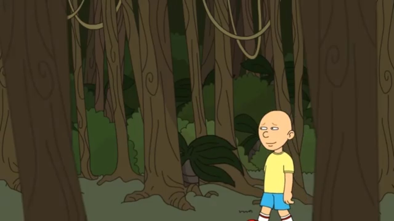 caillou goes into the forest - YouTube
