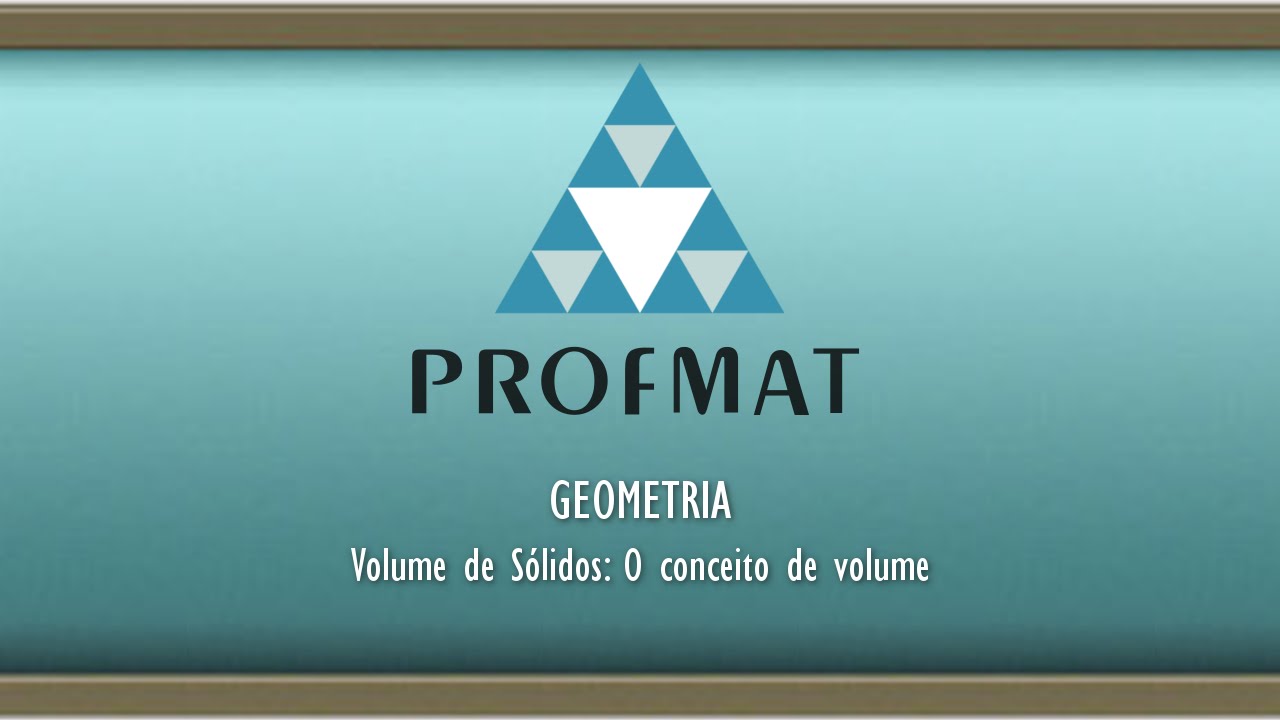 Volume de Sólidos: O conceito de volume - YouTube