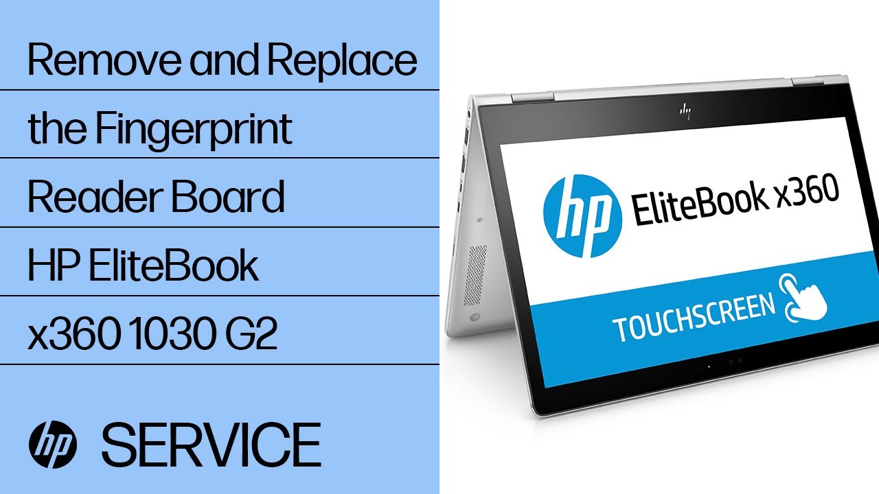 Remove and Replace the Fingerprint Reader Board | HP EliteBook x360 ...