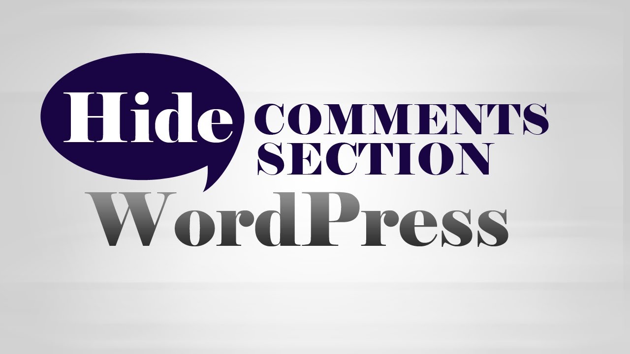 How To Hide Remove Comments Box Under WordPress Posts YouTube how-to-hide-remove-comments-box-under-wordpress-posts-youtube