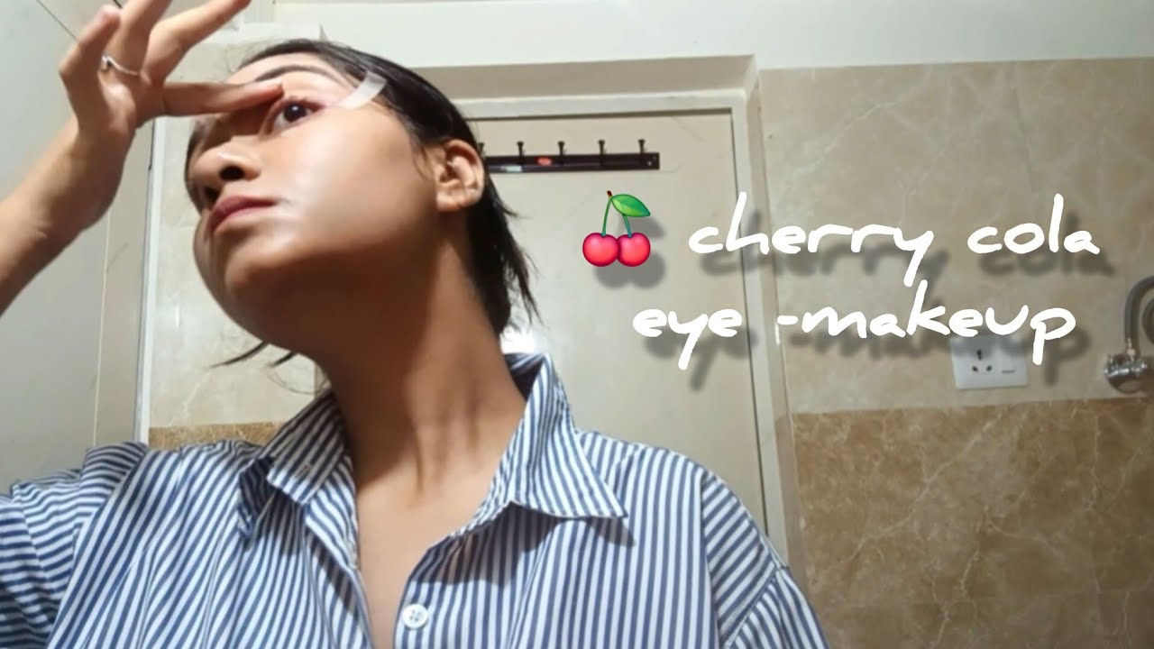 🍒 Cherry Cola Eye Makeup Tutorial | Easy Glam Look - YouTube