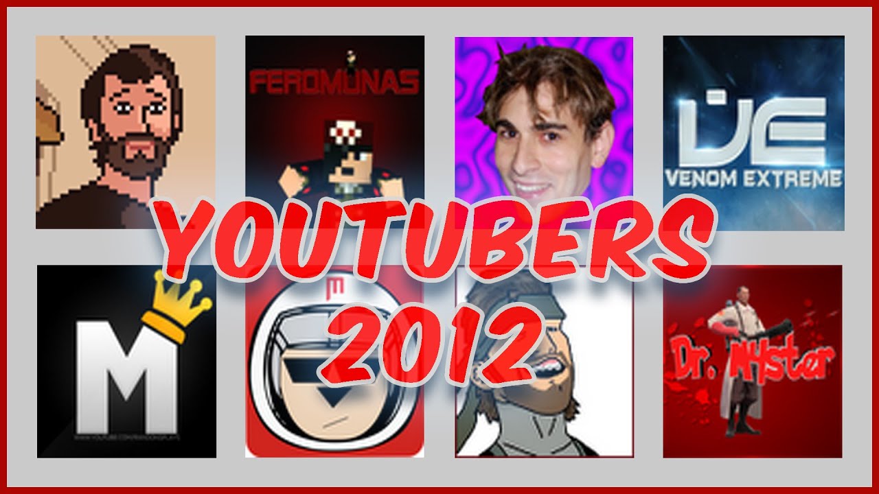 RELEMBRANDO YOUTUBERS DE 2012 - YouTube