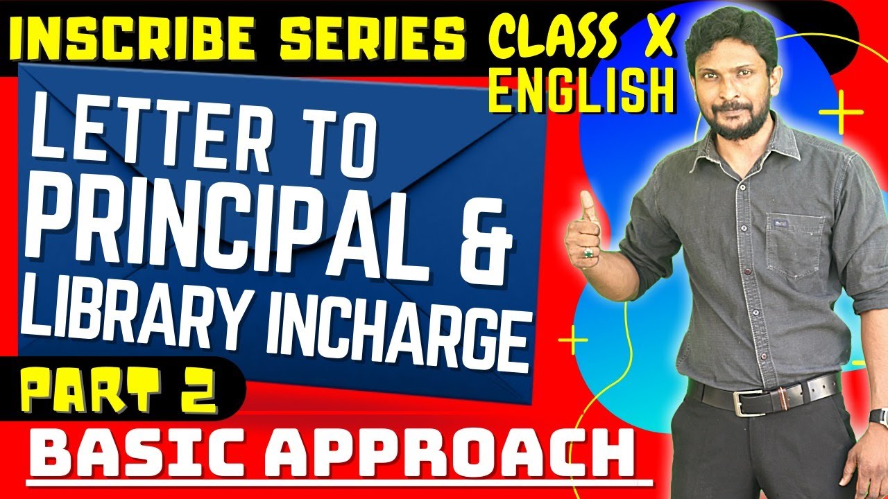 LETTER TO PRINCIPAL & LIBRARY INCHARGE || ENGLISH INSCRIBE PART 2 ...