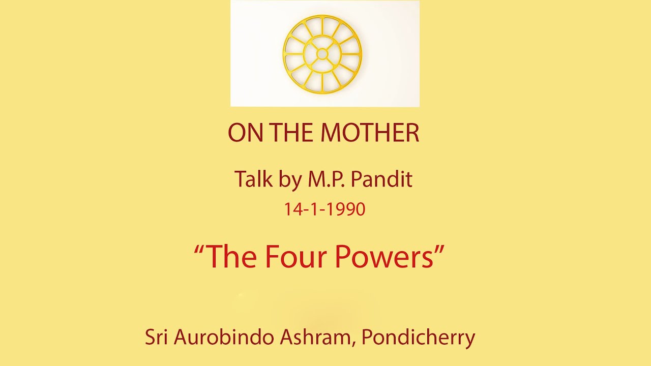 "Four Powers" By M P Pandit 14 1 1990 - YouTube