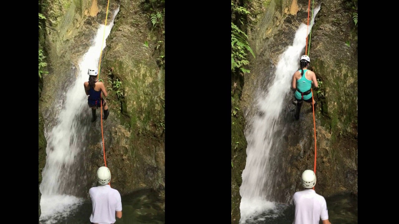 Waterfall Rappelling - YouTube