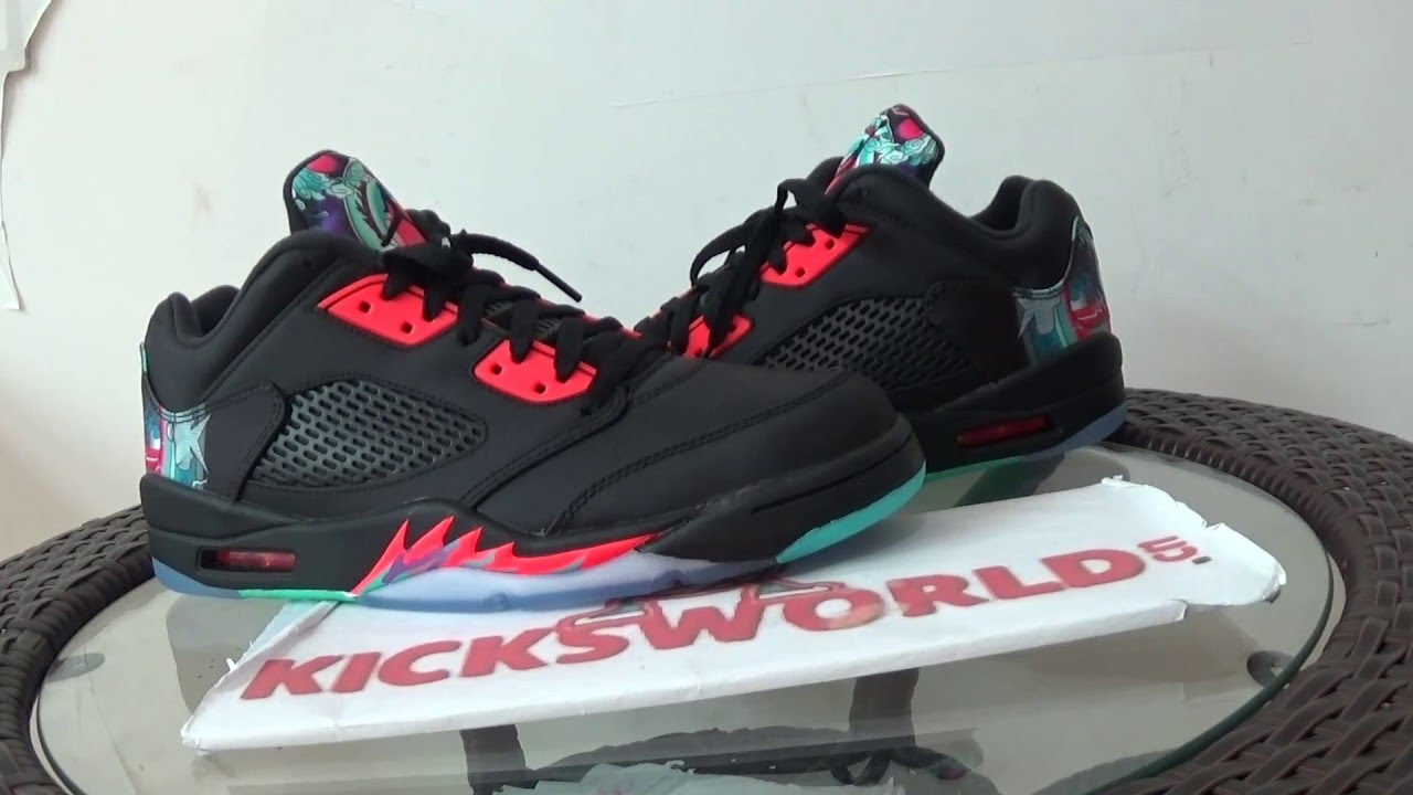 Jordan 5s low china - YouTube