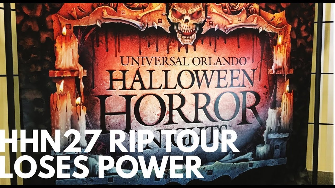Halloween Horror Nights 27 RIP TOUR loses power! - WOM 190 - YouTube