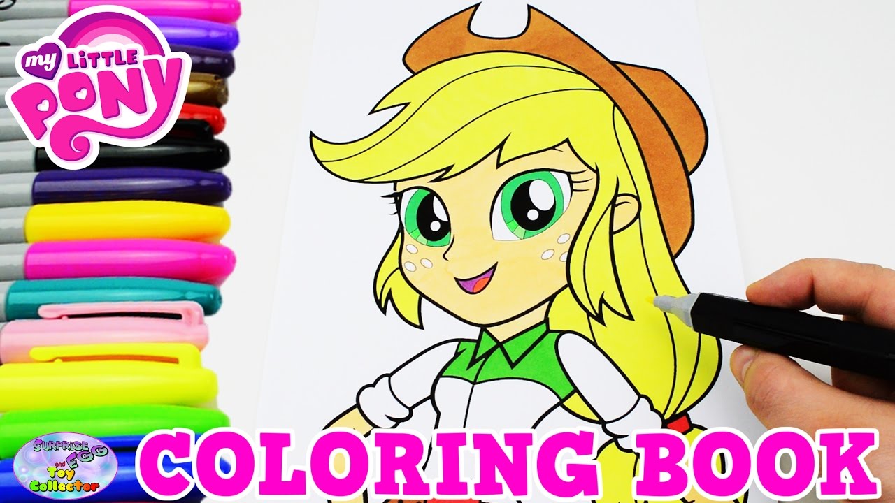 My Little Pony Coloring Book Applejack MLP MLPEG Episode Surprise Egg ...