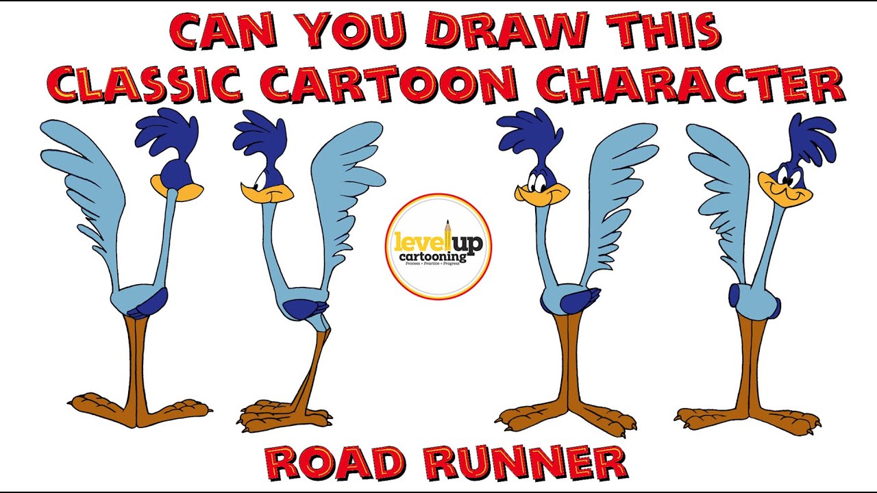 Can You Draw This Classic Cartoon Character | Road Runner - YouTube