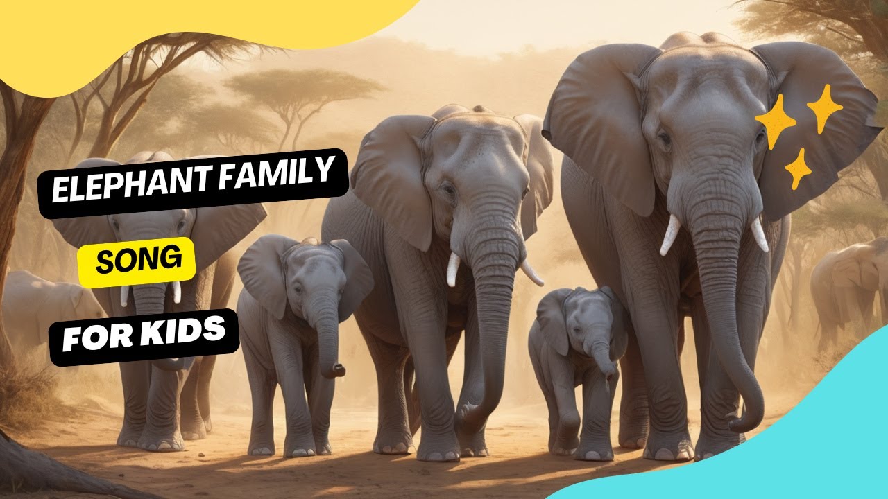 Elephant Family Song for Children - YouTube