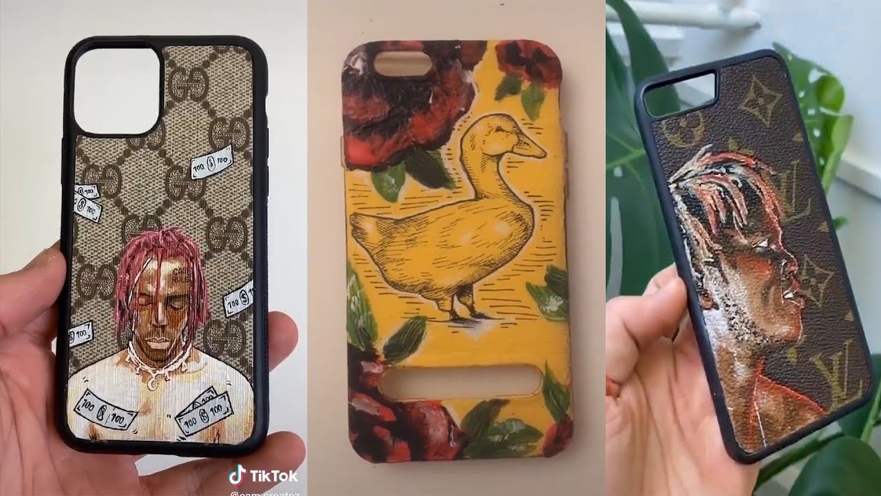 Tik Tok Painting On Phone Cases Compilation 2020 #3 - YouTube