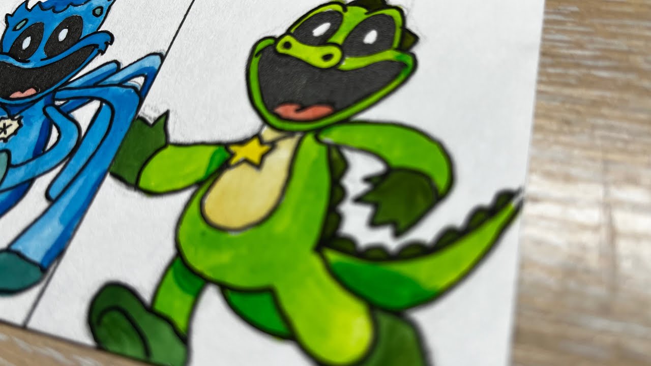 Drawing Crocky Rocky (Poppy Playtime Chapter 4) - YouTube