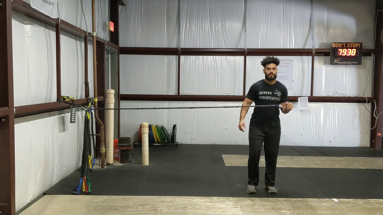 Banded Shoulder External Rotation Walkout - YouTube