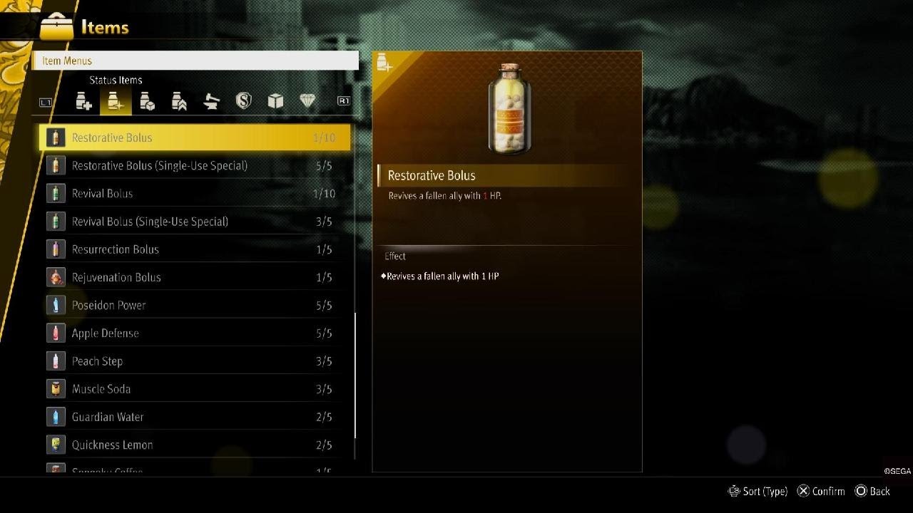 Like a Dragon: Infinite Wealth restorative bolus location - YouTube