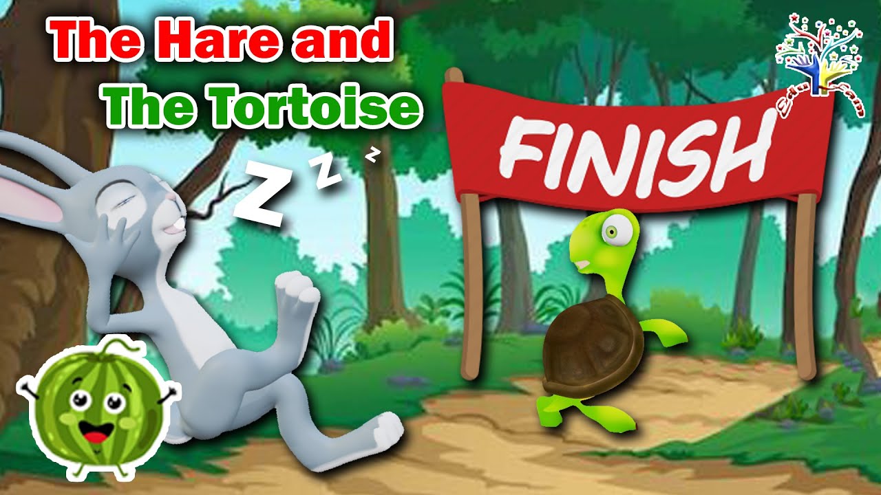 The Hare and the Tortoise - Fairy tale - English Stories Reading Books ...