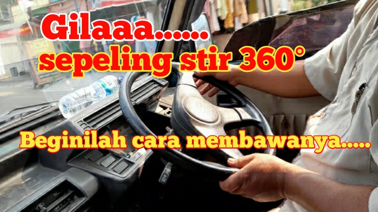 #suzukicarry Trik cara membawa mobil dengan speling stir 360° - YouTube