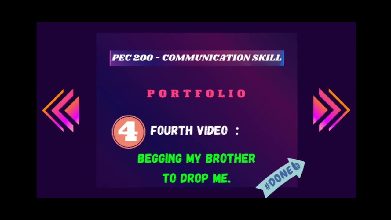 PEC 200 - COMMUNICATION SKILL PORTFOLIO - YouTube