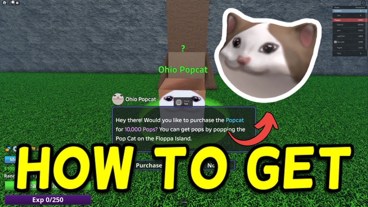 How to Get Popcat Weapon in Meme Sea Roblox - YouTube