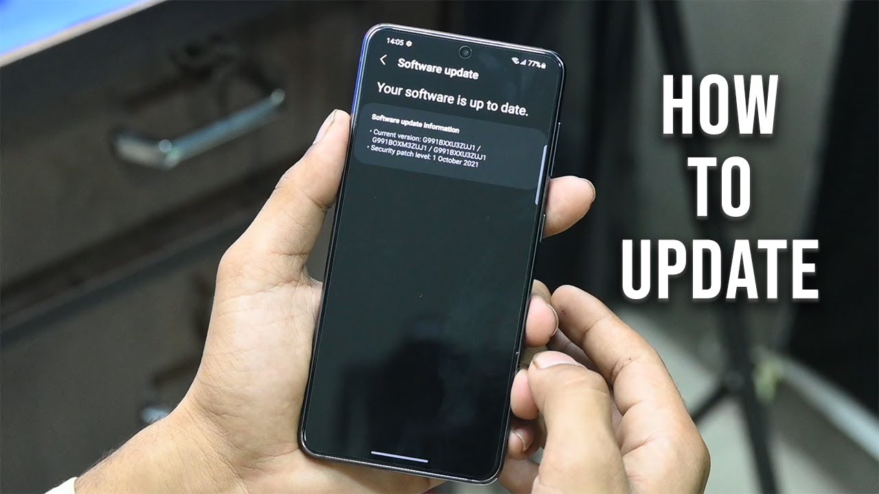 How to update your Samsung Galaxy (Manually) | One UI | Android ...