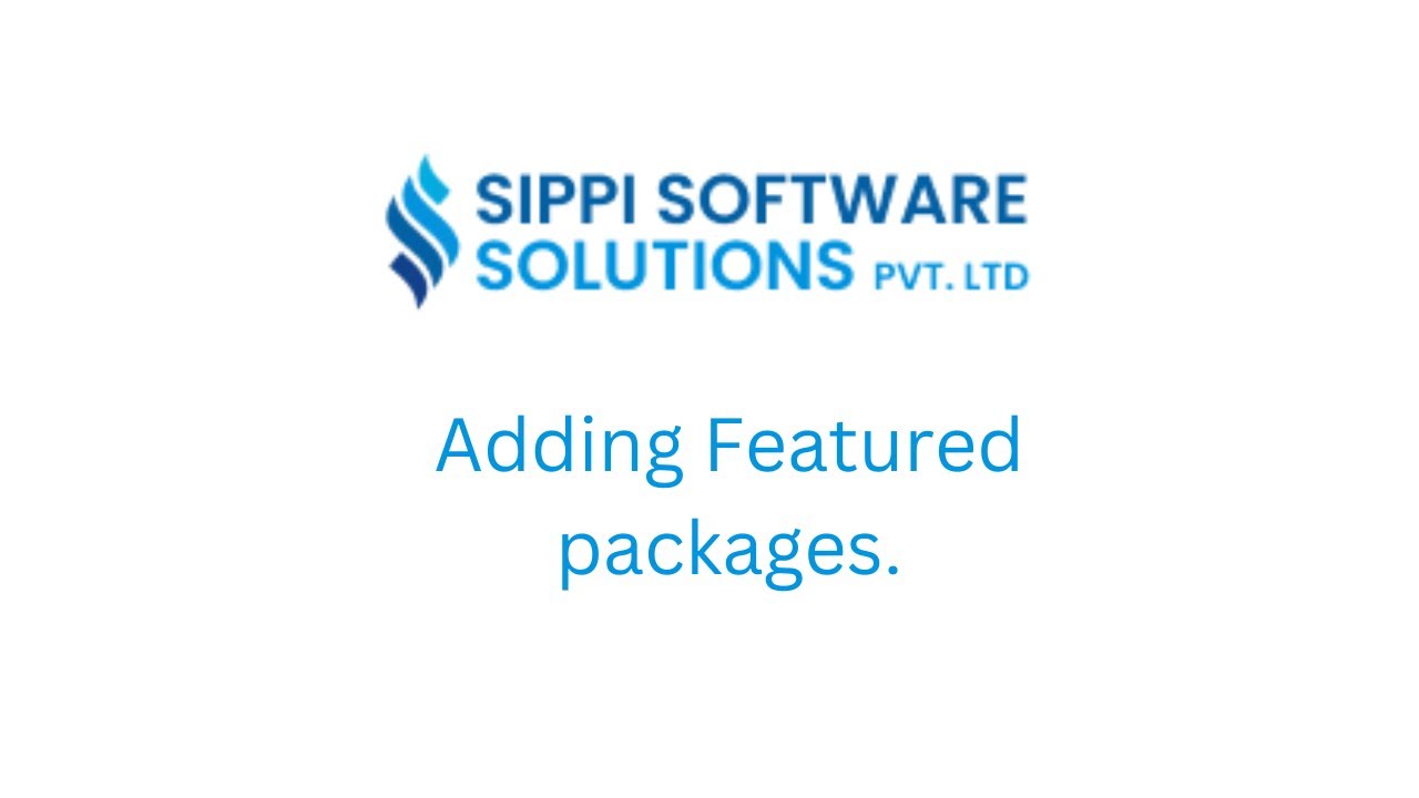 Adding featured packages - YouTube