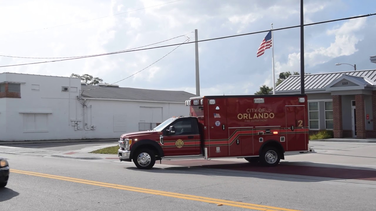 Orlando Fl Fire NEW Rescue 2 responding 6 21 17 - YouTube