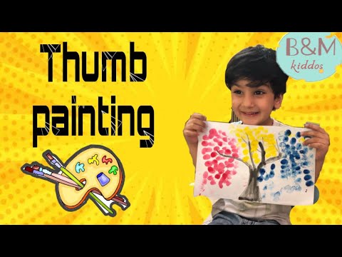 Thumb painting for kids | kid activity - YouTube