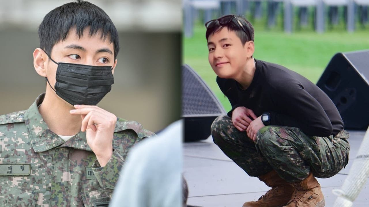All the soldiers at the military base were amazed to see Kimtaehyung ...