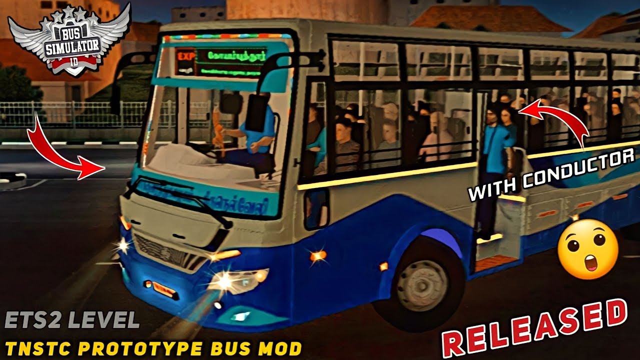 💥 TNSTC PROTOTYPE BUS MOD for bus simulator indonesia | BUSSID V3.7.1 ...