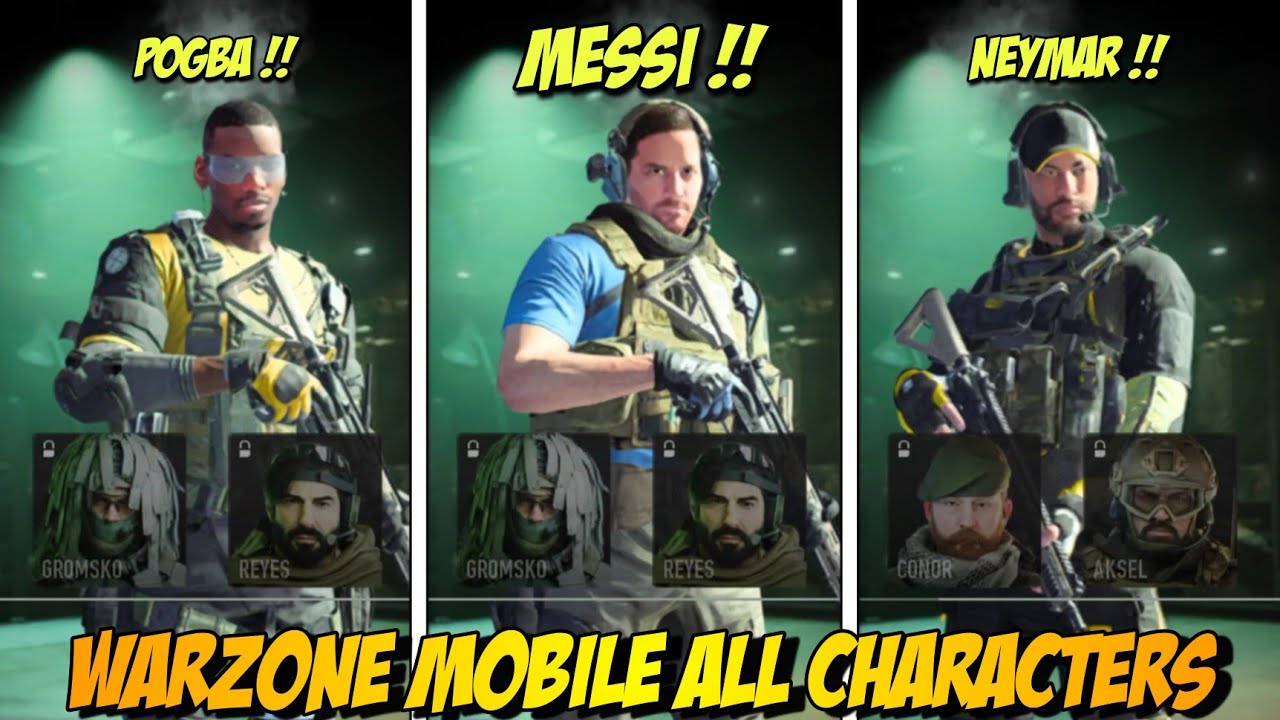 Warzone Mobile ALL Characters And Guns Leaked | Warzone Mobile Latest ...