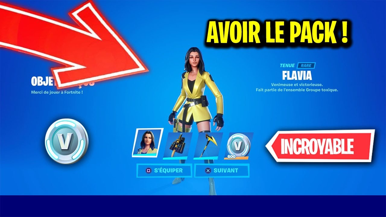 AVOIR LE PACK FLAVIA SUR FORTNITE ! (PS4/XBOX/SWITCH/PC) - YouTube