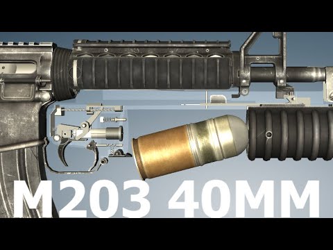 How a M203 Grenade Launcher Works - YouTube