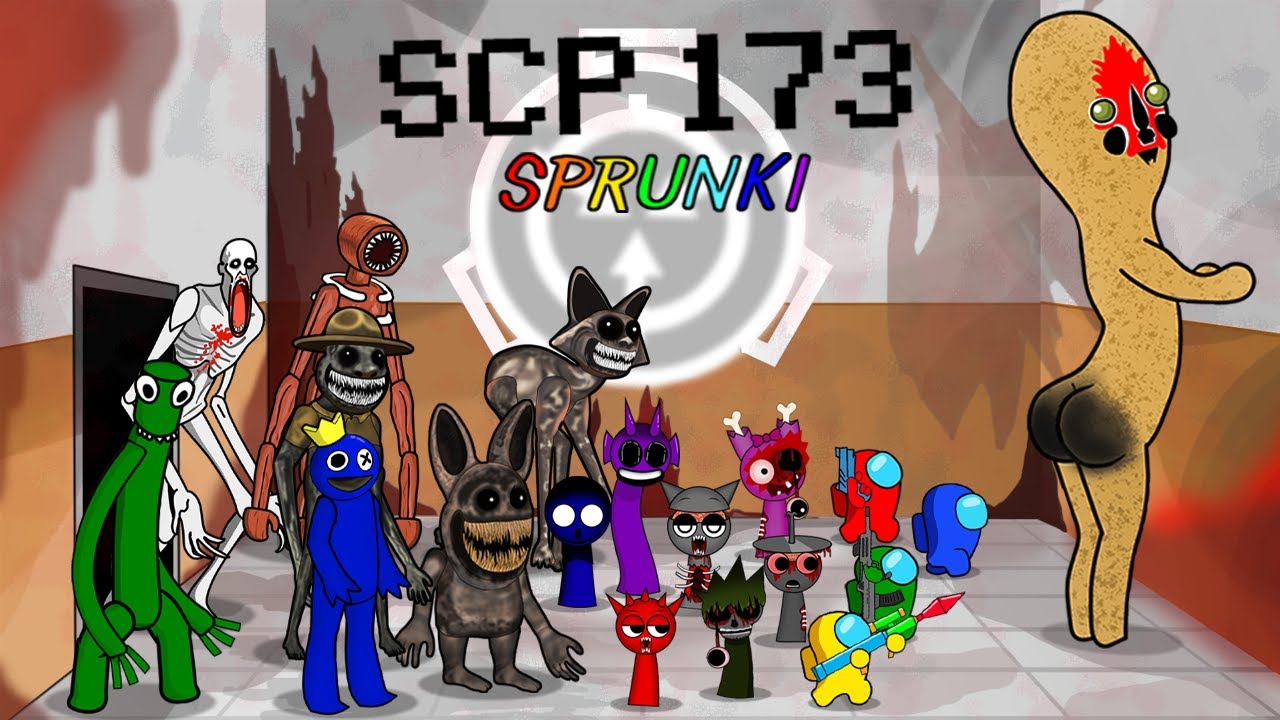 Among Us and Sprunki Battles the Terrifying SCP-173 | Animation - YouTube