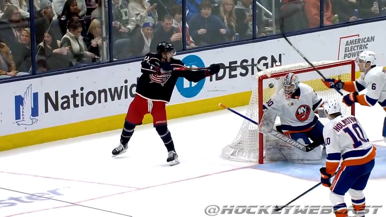 Kent Johnson's "Michigan Goal" vs Islanders - March 24th, 2023 (HD ...