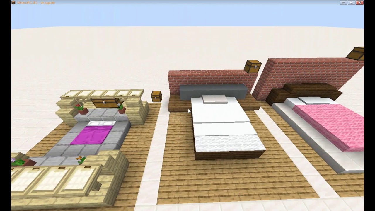 TOP 3 camas para tu habitacion - Minecraft - YouTube