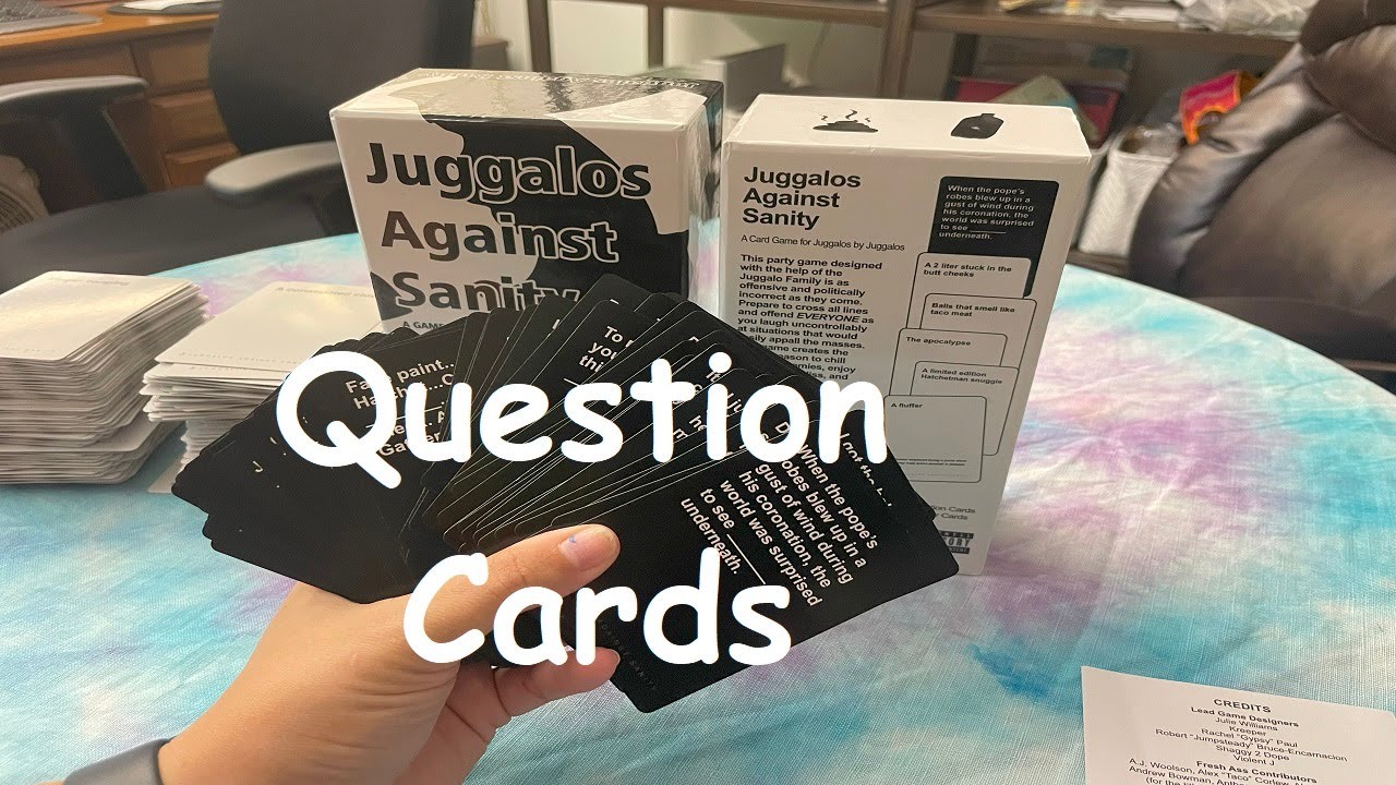 Juggalos Against Sanity - Question Cards - YouTube