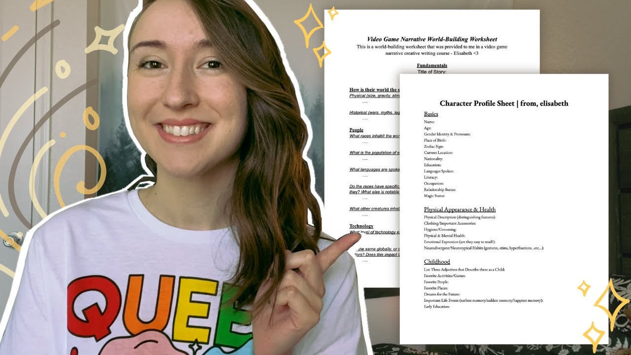 Worldbuilding, Character, & Plot Templates Free Writing Resources - YouTube